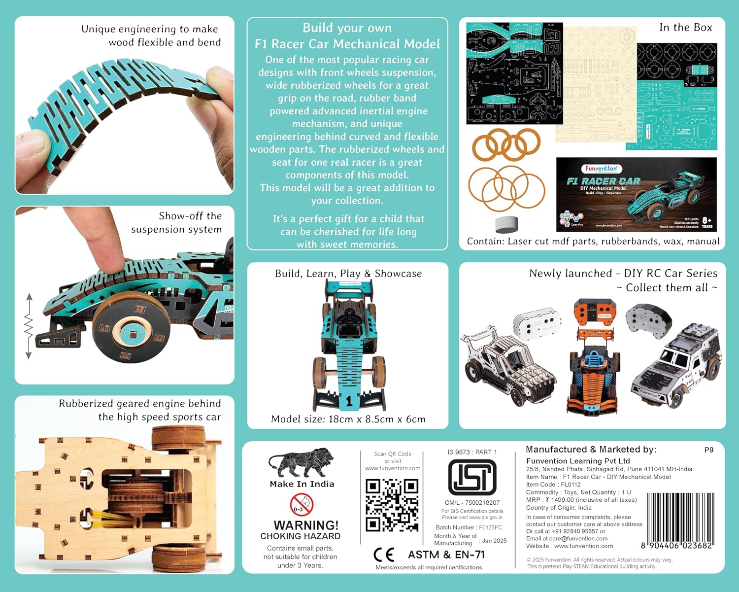 F1 RACER CAR DIY [FUNV0003] – The Fun Factory