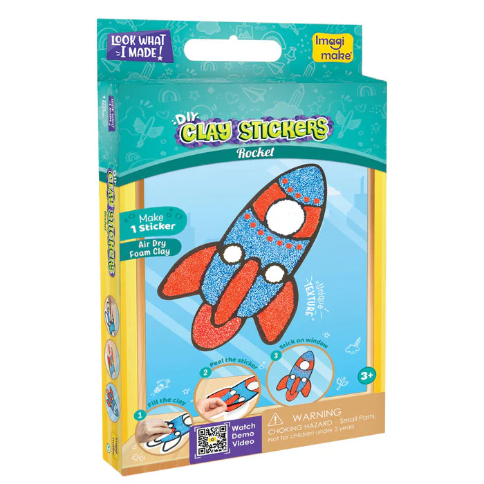 CLAY STICKERS - ROCKET [IMAG0005] – The Fun Factory