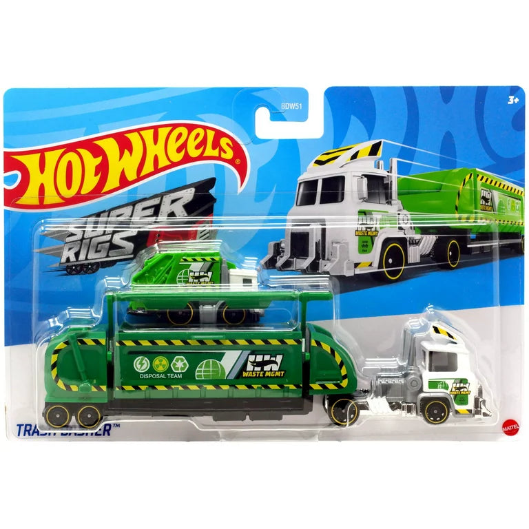 HOT WHEELS SUPER RIG - TRASH BASHER [BDW51] – Fun Factory